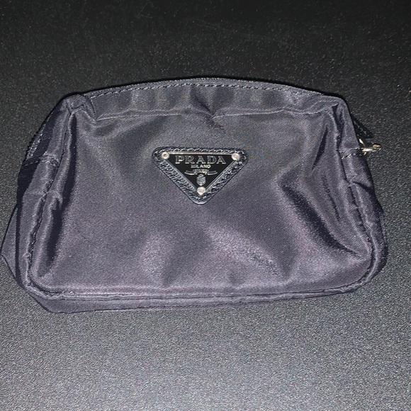 Prada | Bags | Authentic Small Black Prada Change Purse | Poshmark